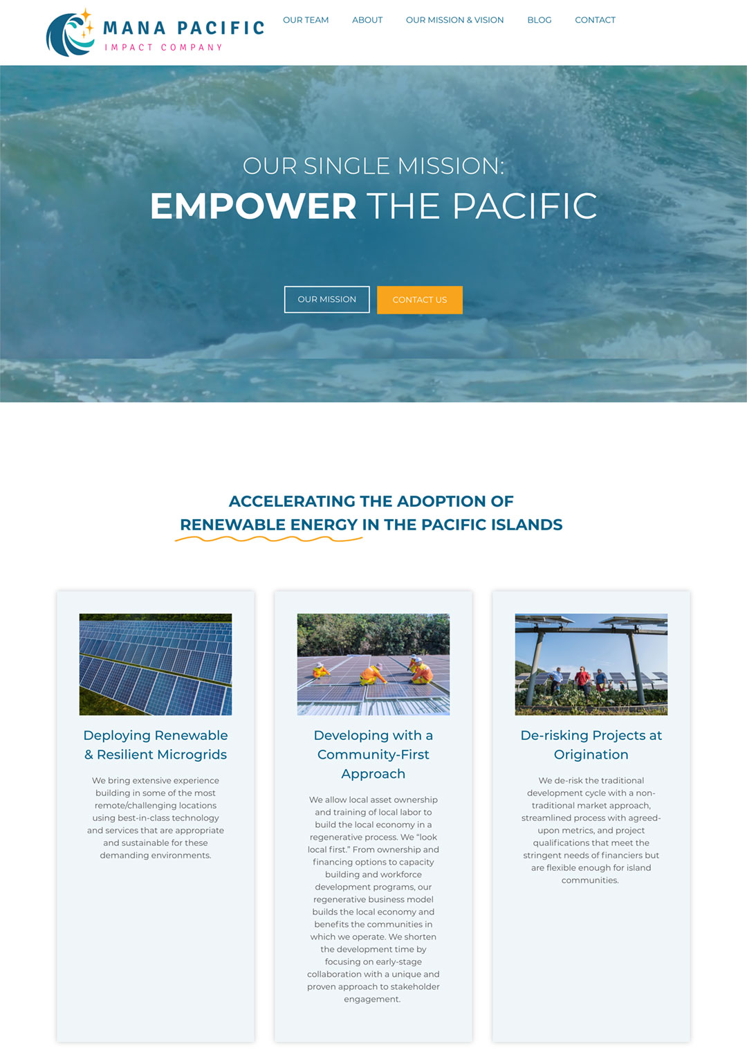 Case Study: Mana Pacific Website | 8THIRTYFOUR Blog